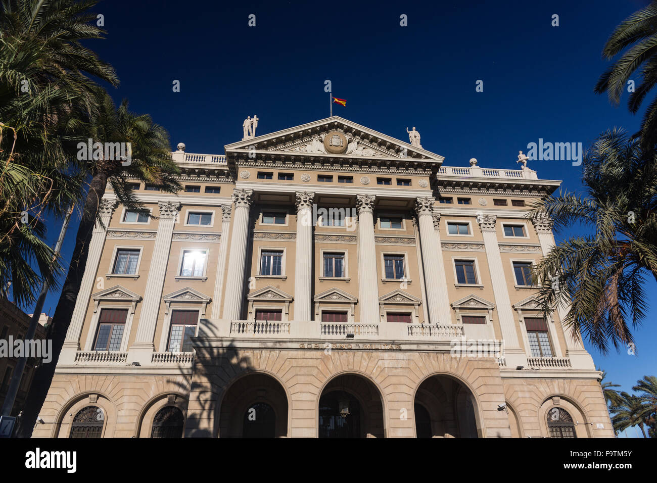 The building of the military government. Barcelona, Catalonia, Spain ...