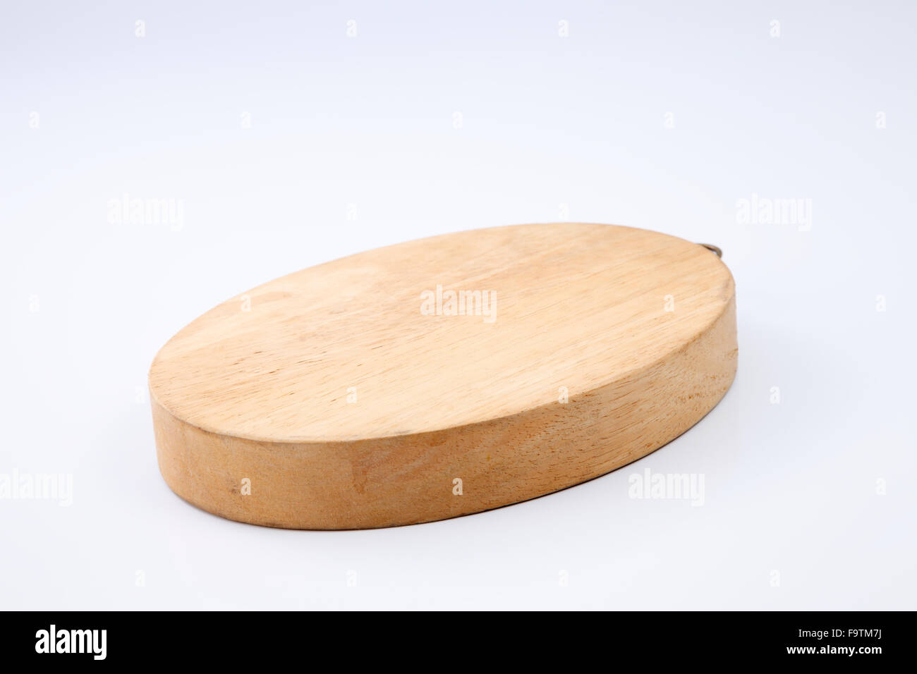 oval shape Cutting board isolated on white background Stock Photo - Alamy