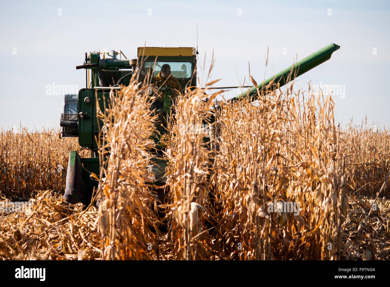 Old combine hi-res stock photography and images - Alamy