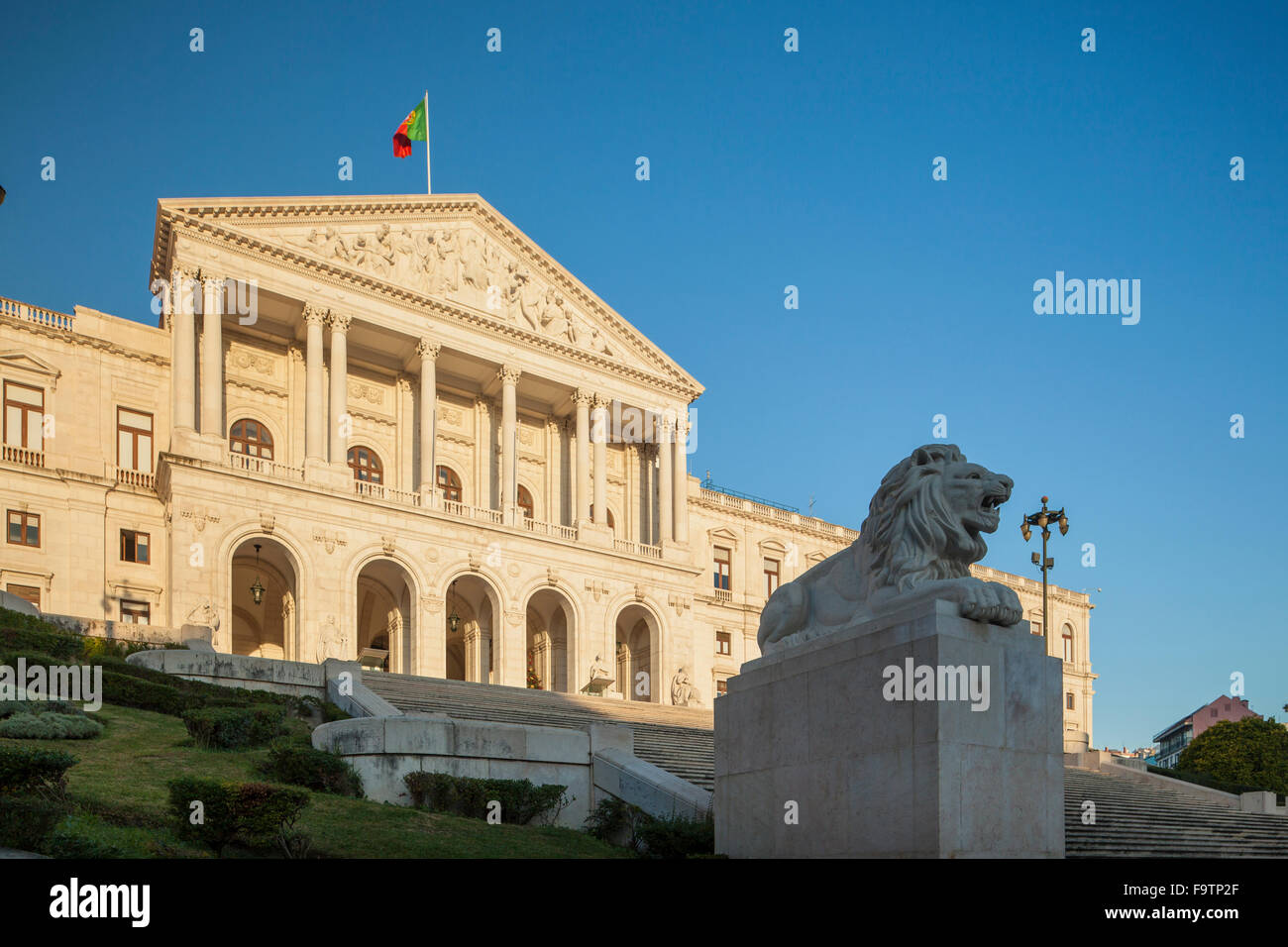 São Bento Palace, Assembly of the Republic in Lisbon, Portugal Stock ...