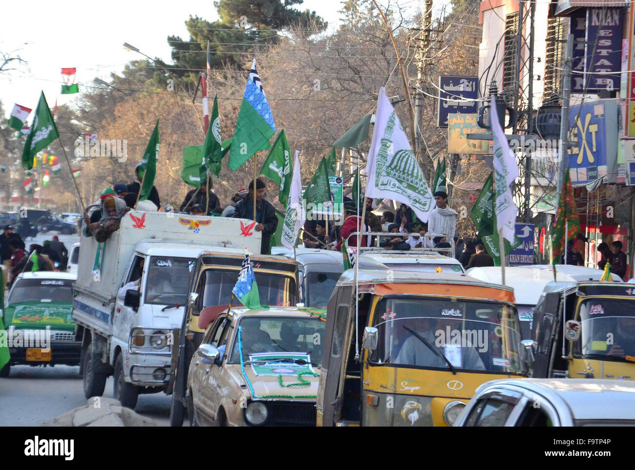 Different religious parties are holding rally on arrival of Eid-e ...