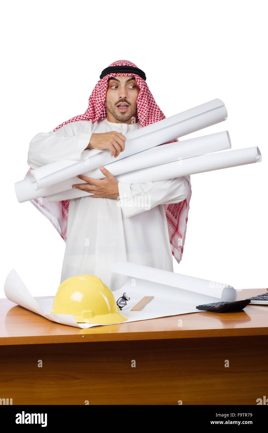 Arab man working in the office Stock Photo - Alamy