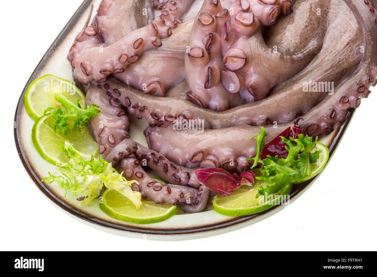 Raw large octopus Stock Photo - Alamy