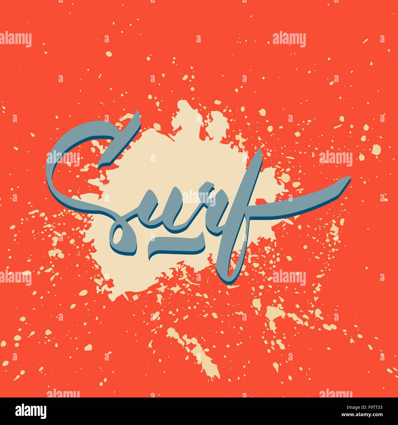 Surf hand-lettering logo Stock Vector Image & Art - Alamy