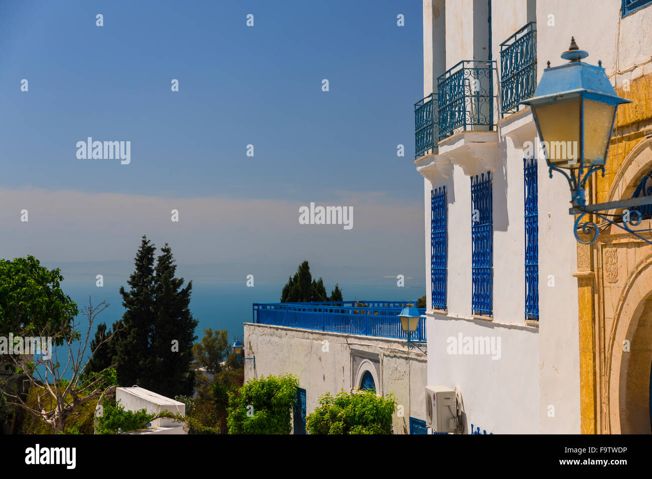 Old arabic town in Tunisia - Sidi Bu Said Stock Photo - Alamy