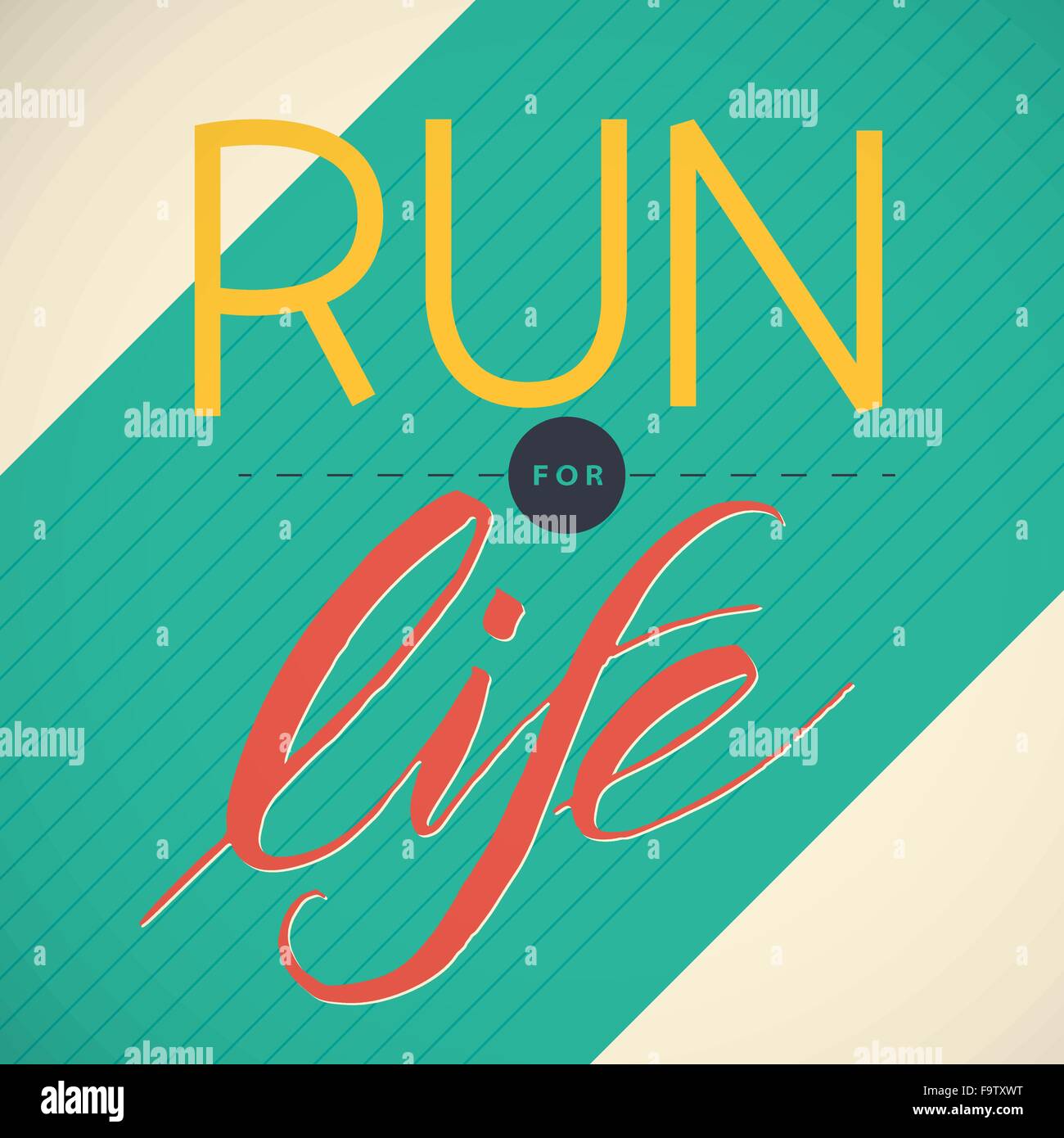 Vector illustration of running poster Stock Vector Image & Art - Alamy