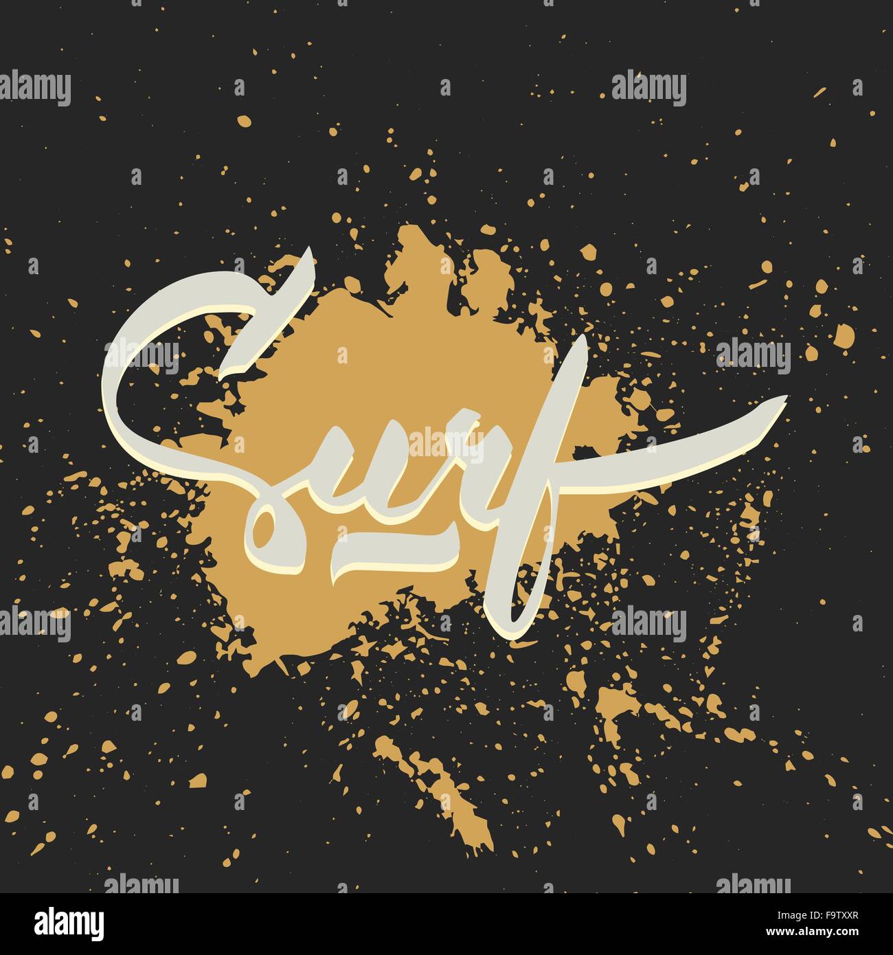 Surf hand-lettering logo Stock Vector Image & Art - Alamy