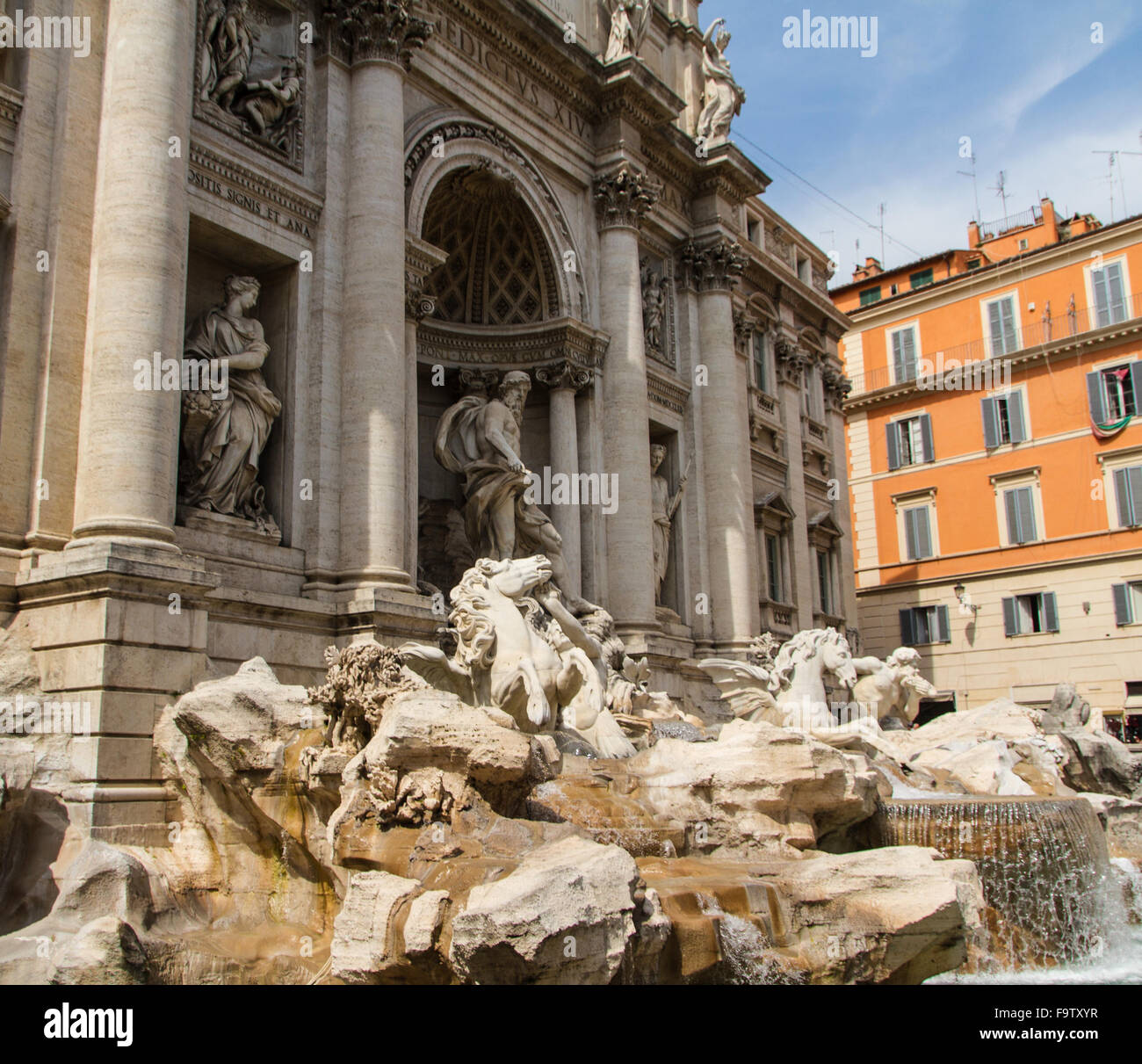 Fountain di Trevi - most famous Rome's fountains in the world. Italy ...