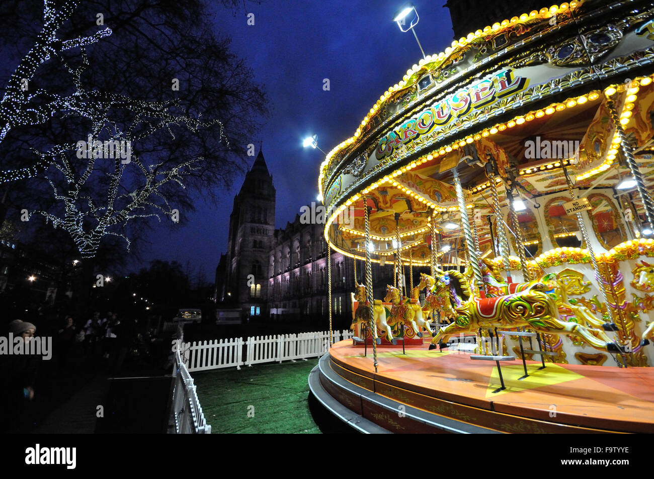 Carousel at the Natural History Museum, London Stock Photo - Alamy