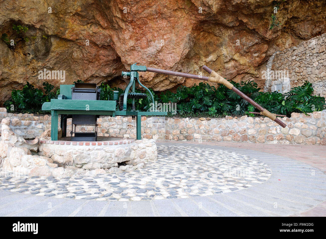 Spanish flour mill originally turned by donkey, Mijas, Andalusia, Spain ...