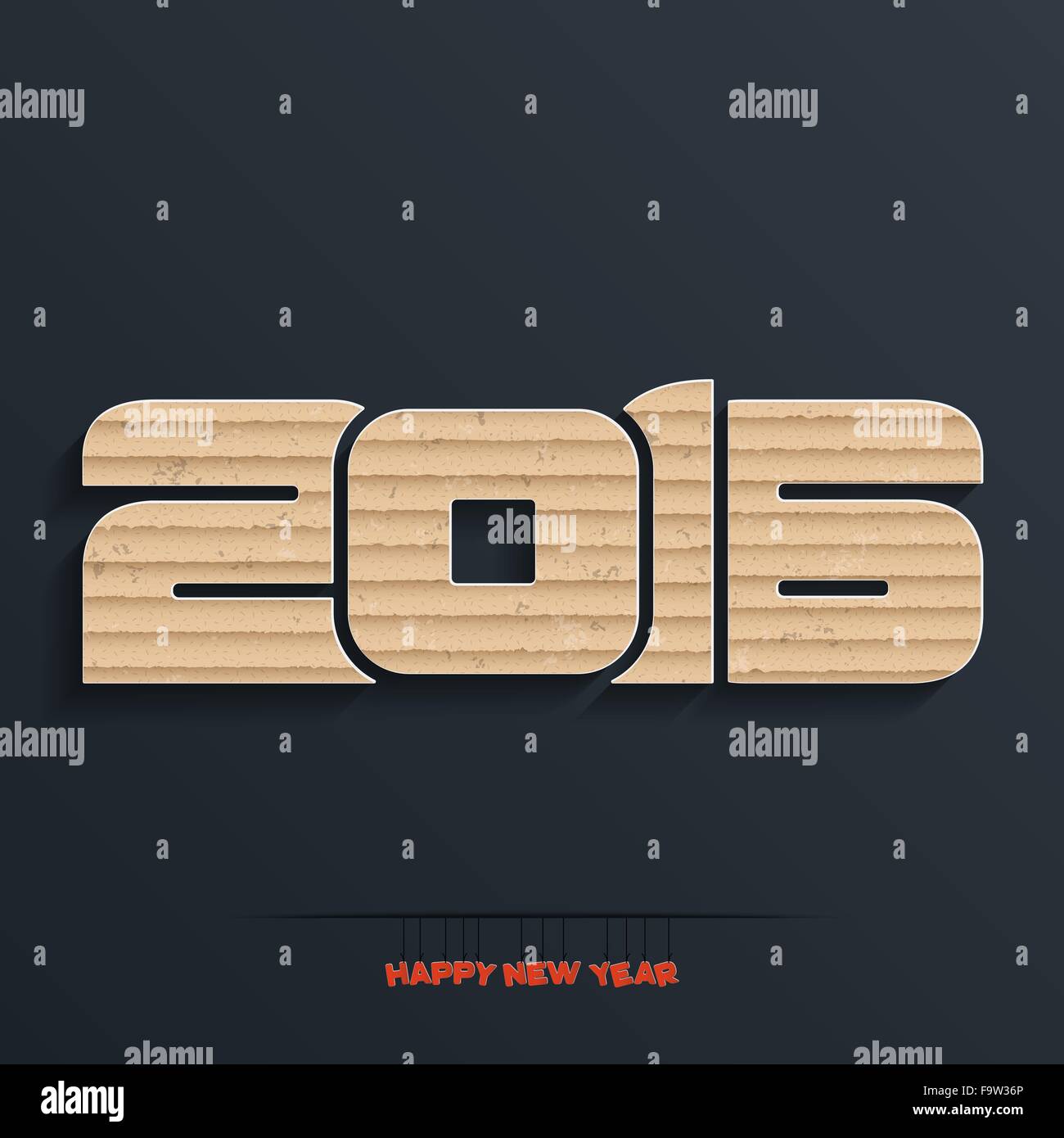Happy new year 2016 greeting card design Stock Vector Image & Art - Alamy