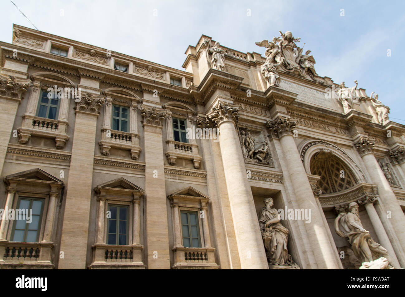 Fountain di Trevi - most famous Rome's fountains in the world. Italy ...