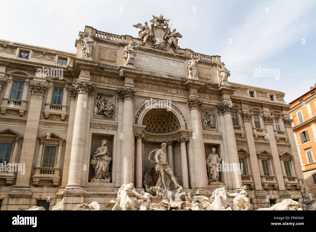 Fountain di Trevi - most famous Rome's fountains in the world. Italy ...
