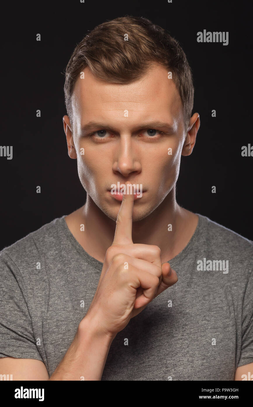 Young man posing during photoshoot Stock Photo - Alamy