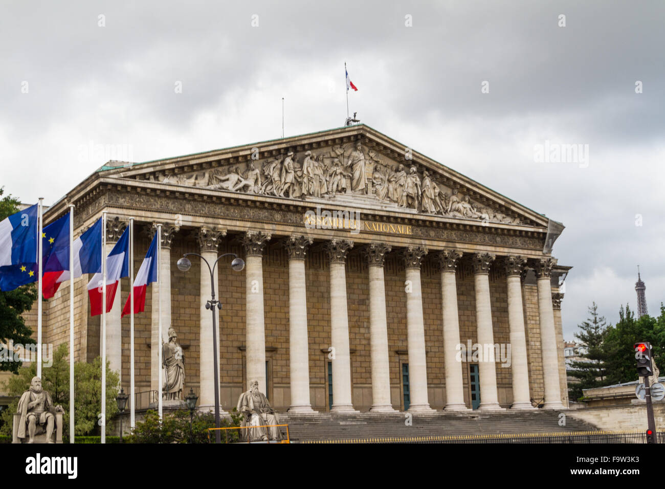 Assemblee Nationale (Palais Bourbon) - the French Parliament Stock ...