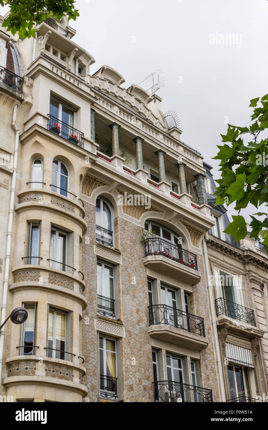 beautiful Parisian streets view paris,france Europe Stock Photo - Alamy