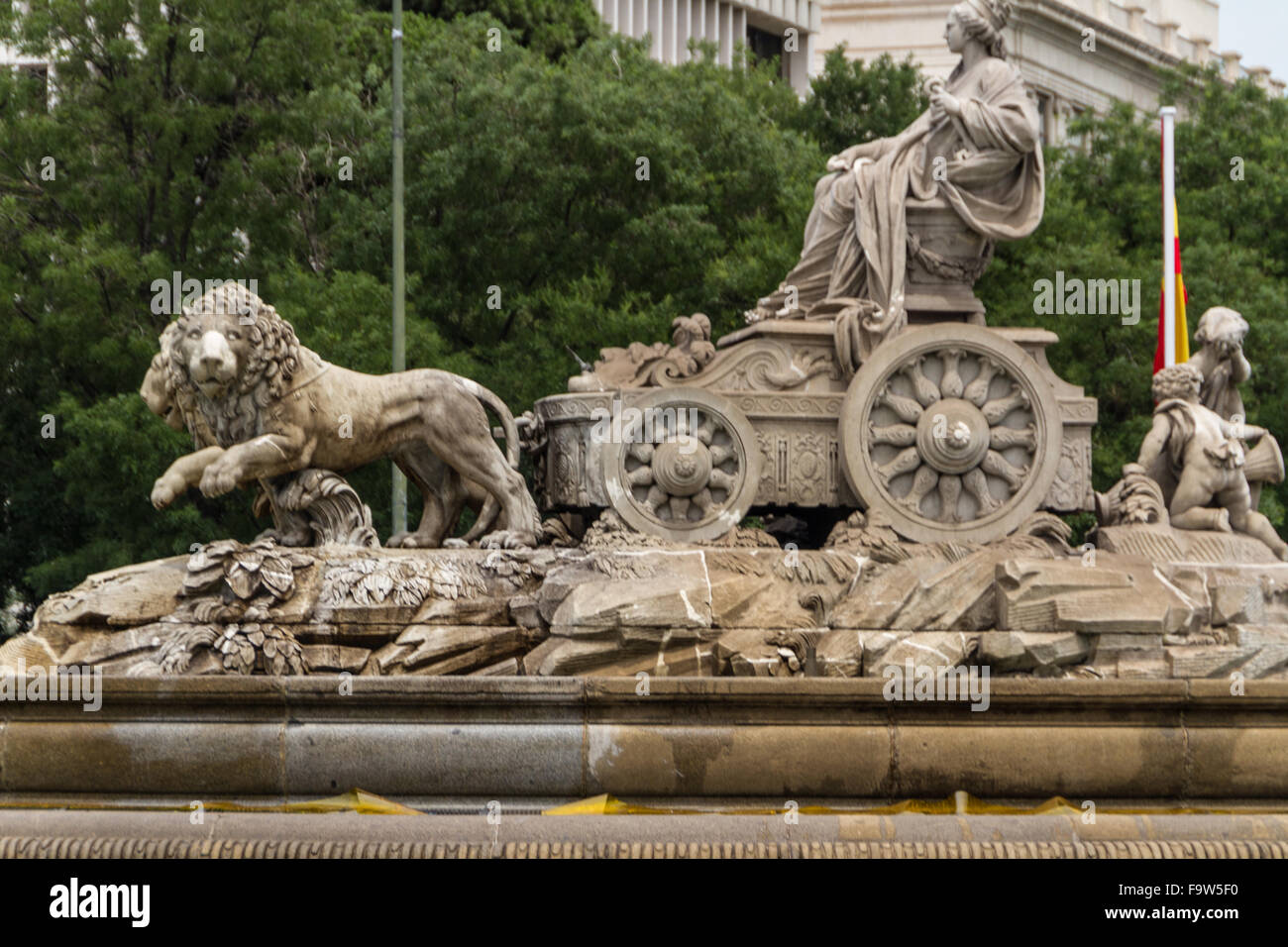 Cibeles Fountain on Plaza de Cibeles in Madrid, Spain Stock Photo - Alamy