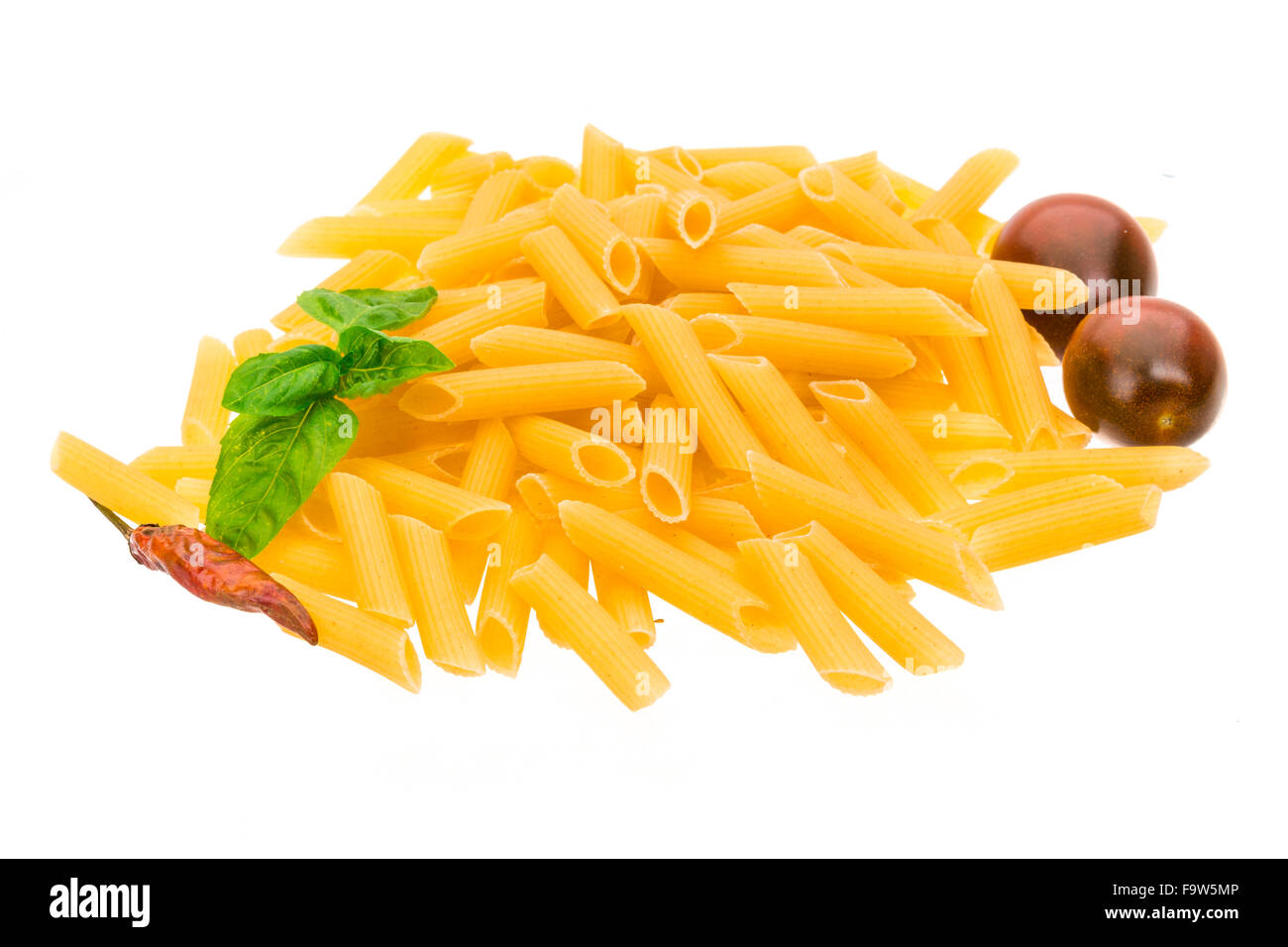 Italian pasta - raw macaroni Stock Photo - Alamy