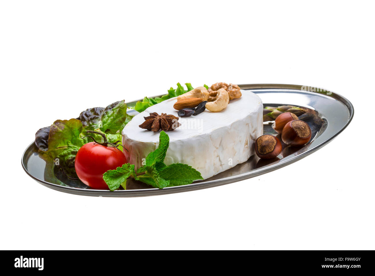 Fresh soft brie cheese Stock Photo - Alamy