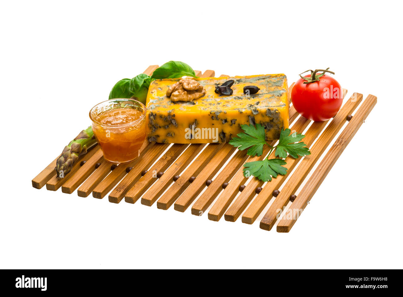 Gold cheese with mould Stock Photo - Alamy