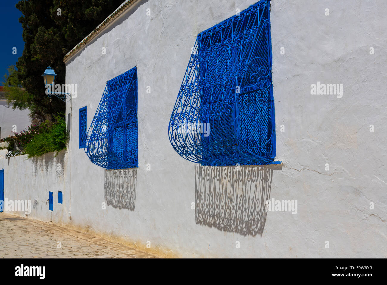 Old arabic town in Tunisia - Sidi Bu Said Stock Photo - Alamy