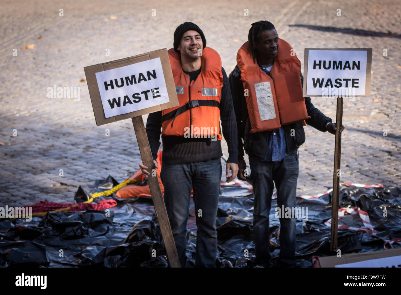 Rome, Italy. 18th Dec, 2015. An art installation on the occasion of the ...