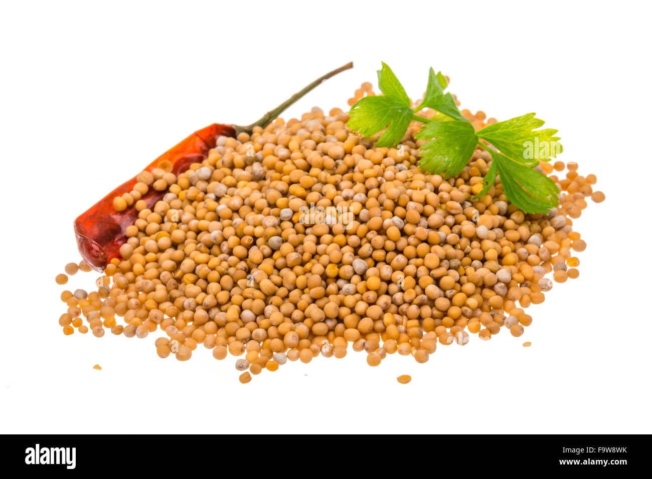 Mustard seeds with pepper Stock Photo - Alamy