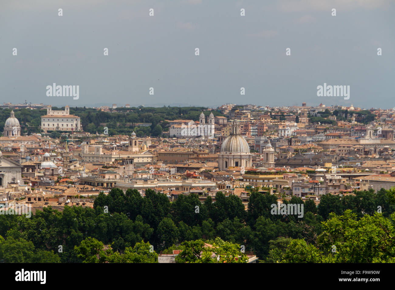 Travel Series - Italy. View above downtown of Rome, Italy Stock Photo ...