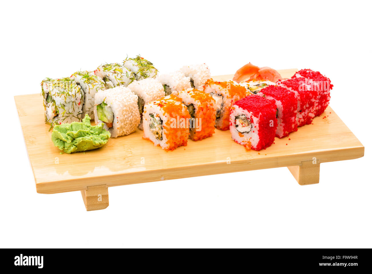 Japan sushi set isolated Stock Photo - Alamy