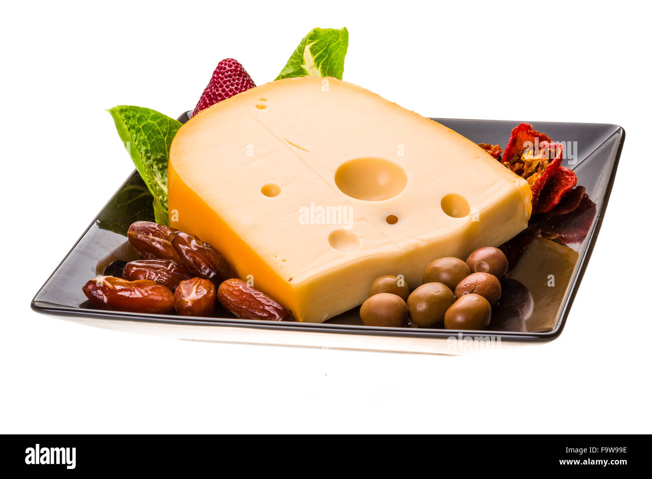 Yellow ripe cheese Stock Photo - Alamy