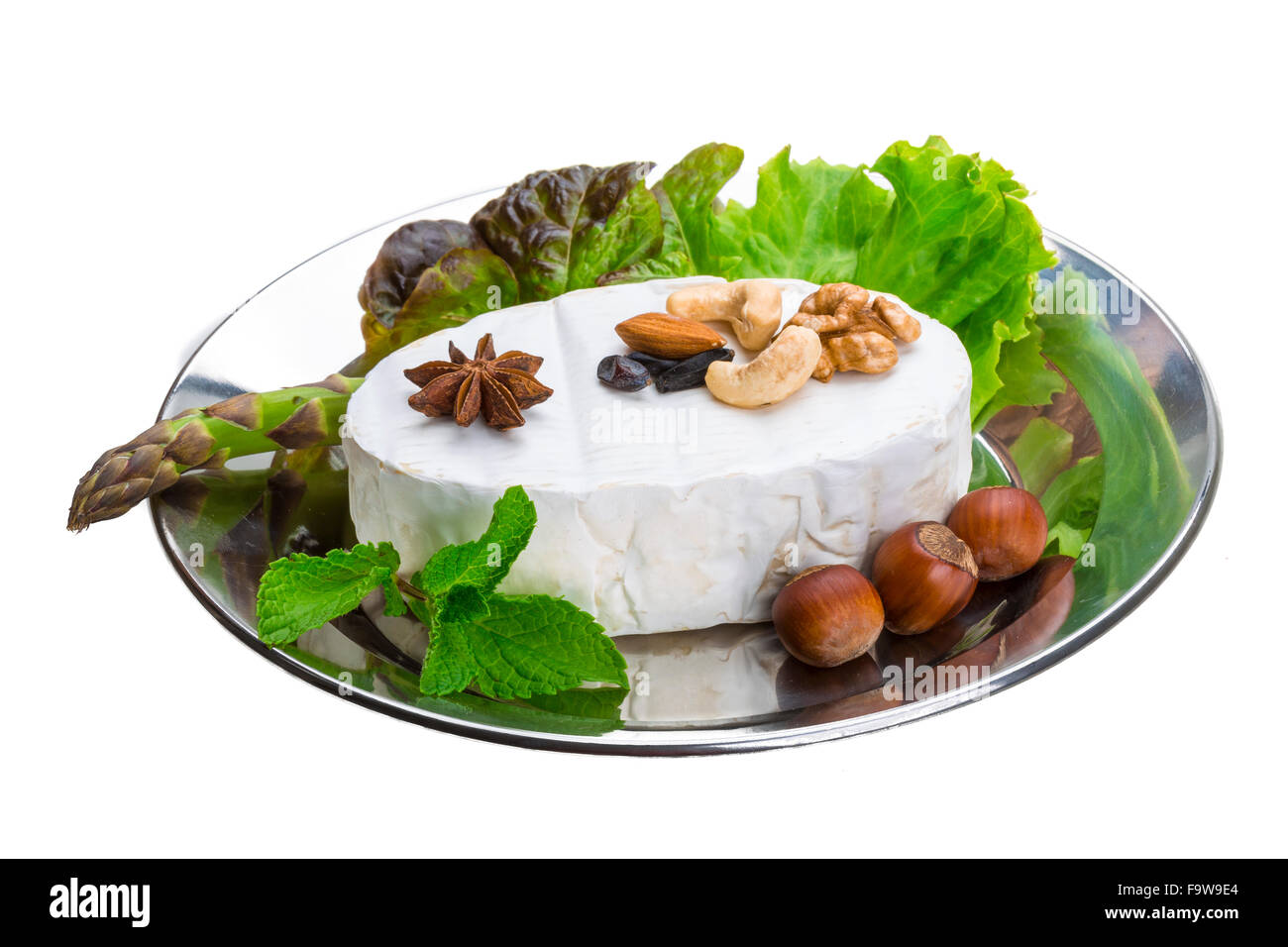 Fresh soft brie cheese Stock Photo - Alamy