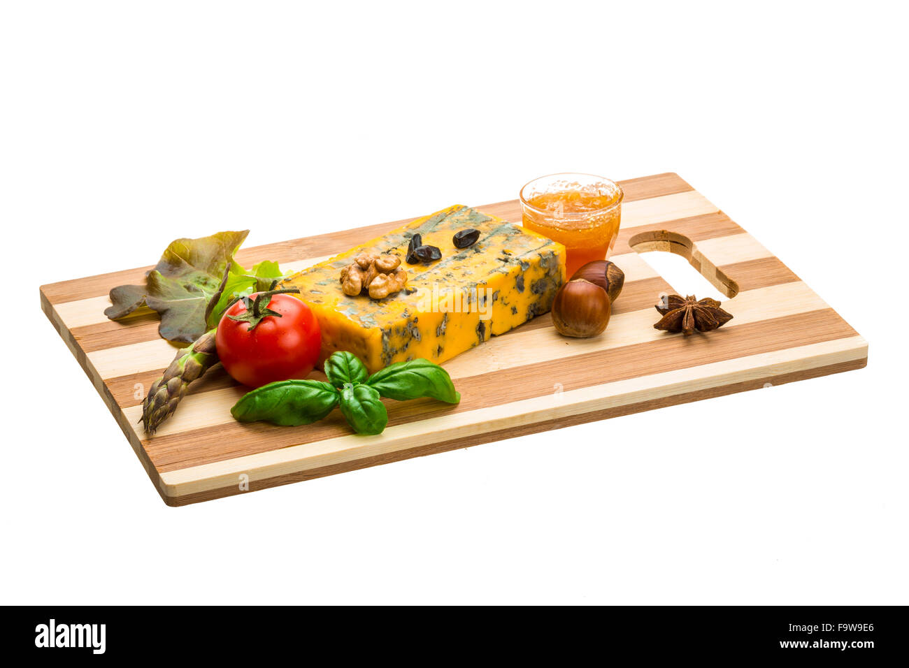 Gold cheese with mould Stock Photo - Alamy