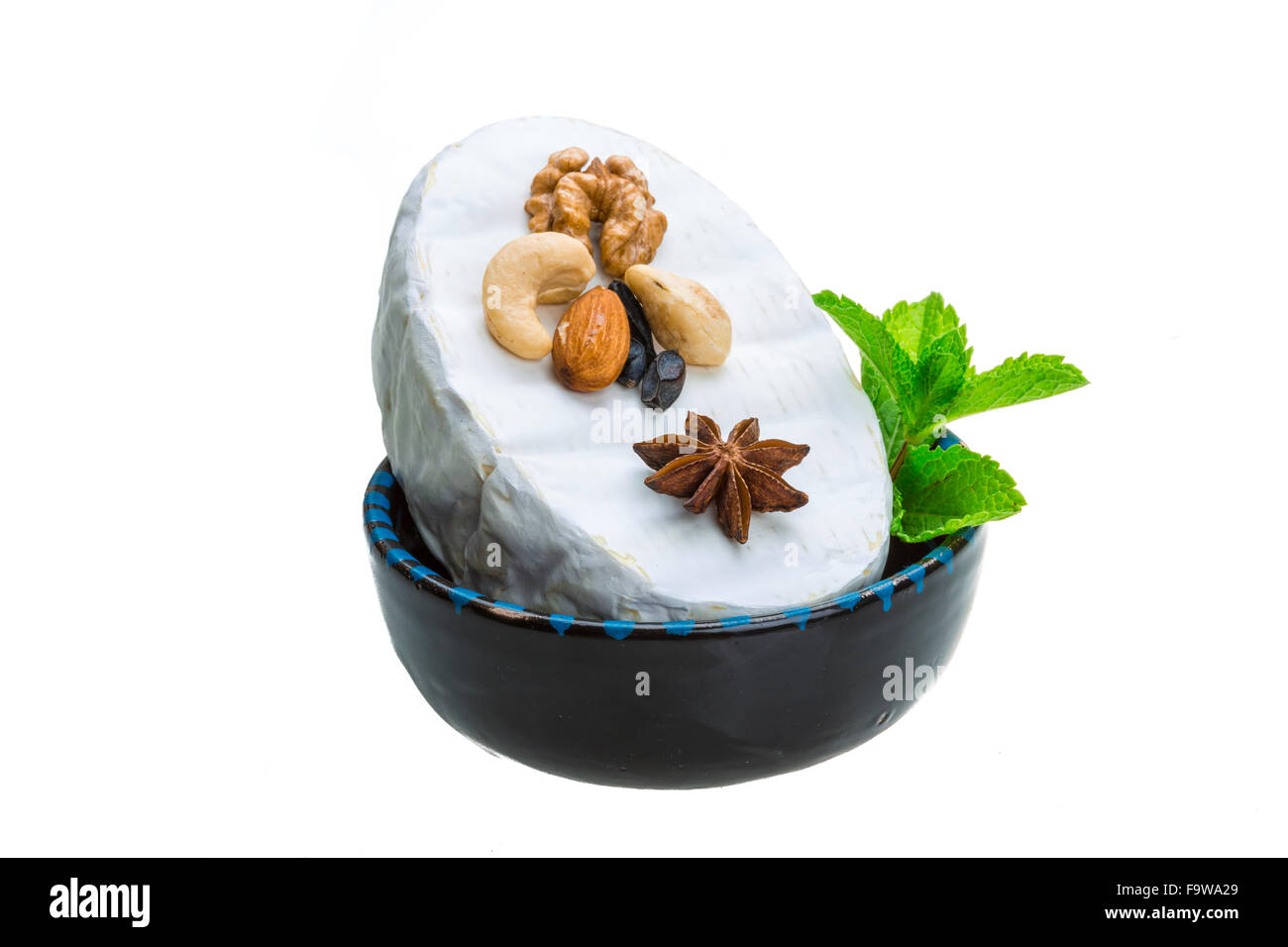 Fresh soft brie cheese Stock Photo - Alamy