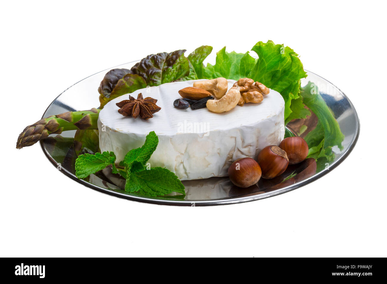 Fresh soft brie cheese Stock Photo - Alamy