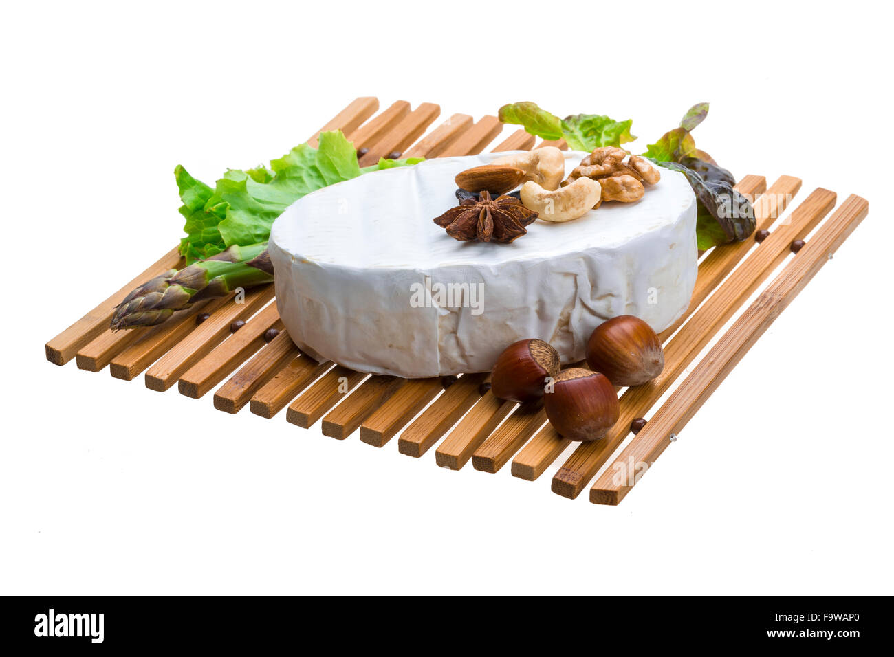 Fresh soft brie cheese Stock Photo - Alamy