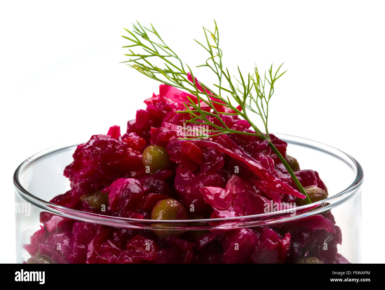 Vinaigrette Russian beetroot salad Stock Photo - Alamy