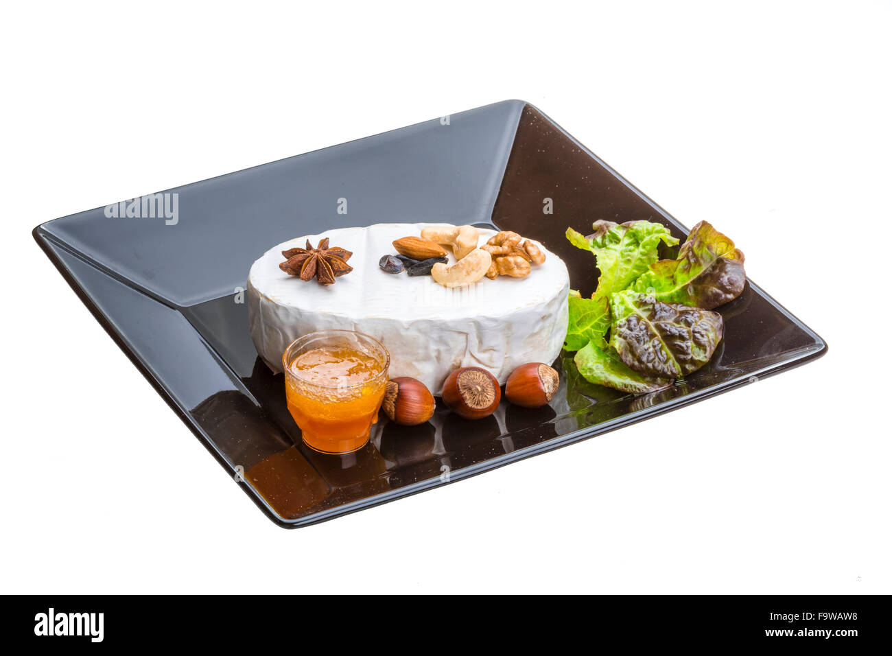 Fresh soft brie cheese Stock Photo - Alamy