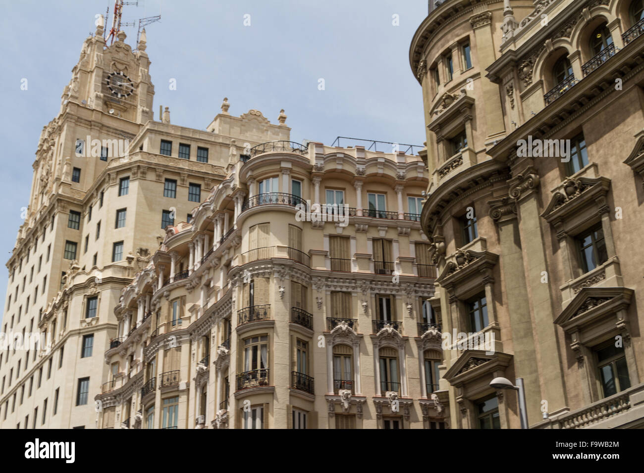 Street View in Madrid Stock Photo - Alamy