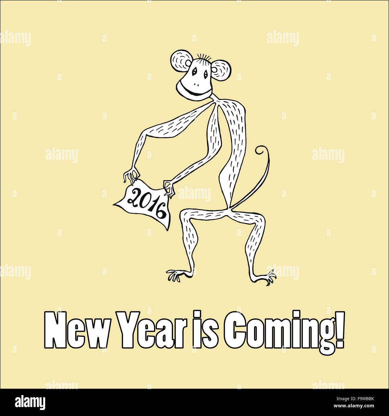 new year hand drawn doodle Stock Vector Image & Art - Alamy
