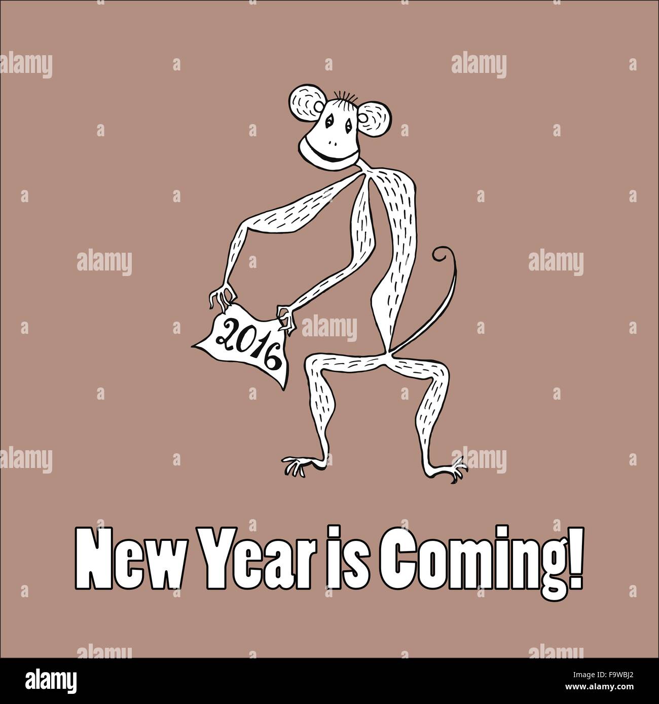 new year hand drawn doodle Stock Vector Image & Art - Alamy