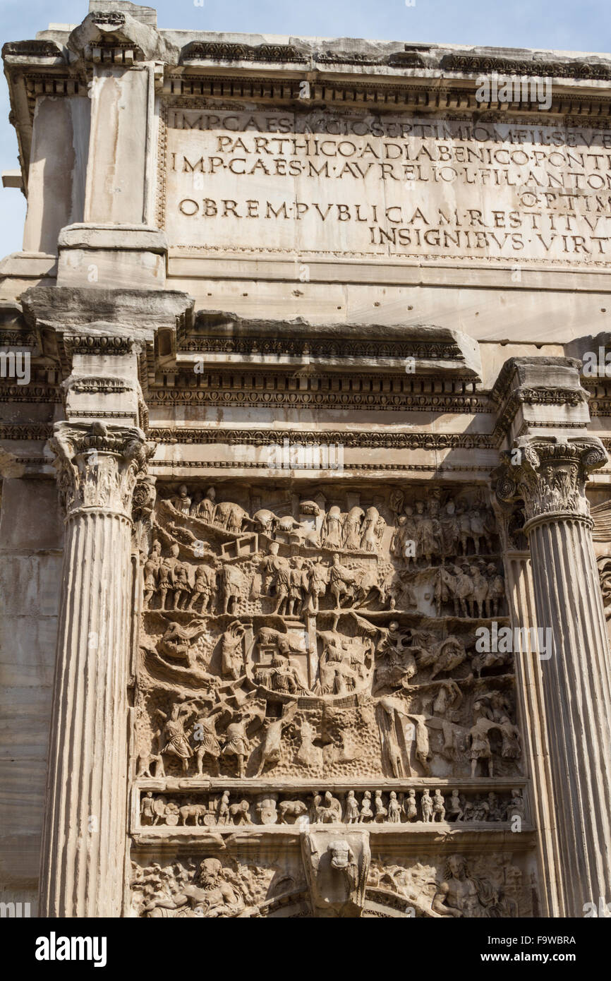 Building ruins and ancient columns in Rome, Italy Stock Photo - Alamy