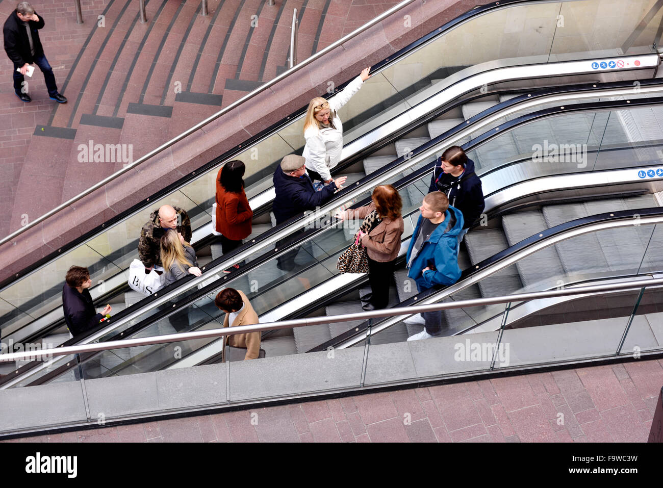 Moving escalator stairs hi-res stock photography and images - Alamy