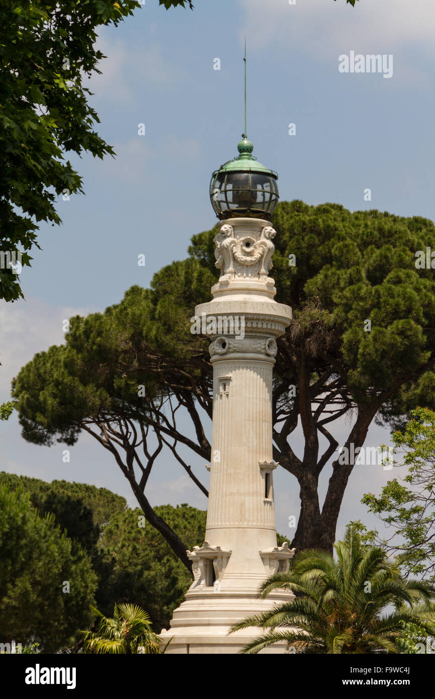 small lighthouse between the trees in Rome, Italy Stock Photo - Alamy