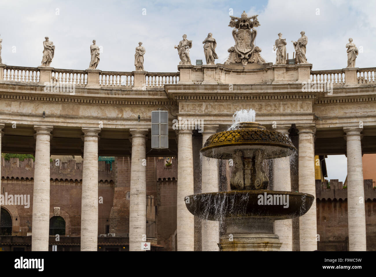 Buildings in Vatican, the Holy See within Rome, Italy. Part of Saint ...