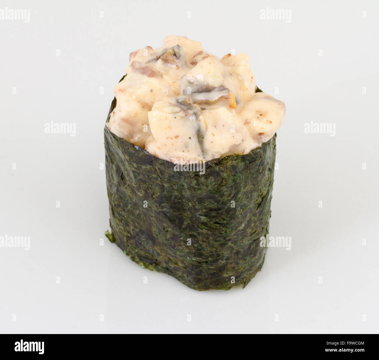 spice sushi unagi with sauced slices of smoked Eel isolated on white background Stock Photo - Alamy