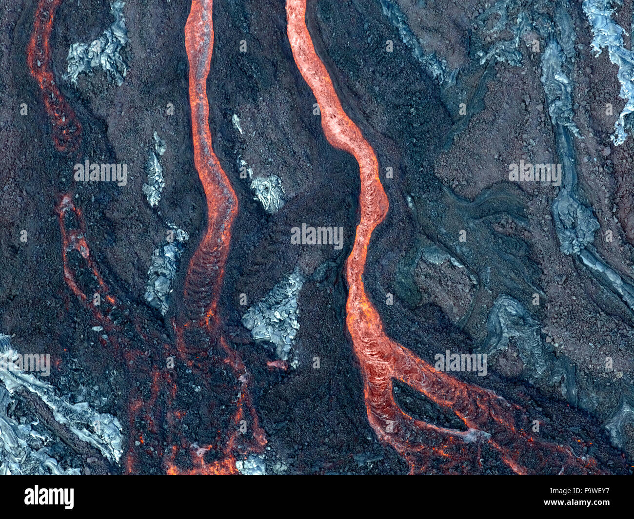 Lava flow at Hawaii Volcano National Park Stock Photo - Alamy