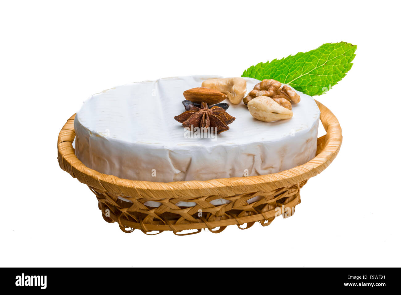 Fresh soft brie cheese Stock Photo - Alamy
