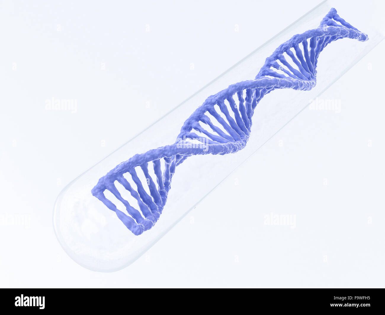 DNA in test tube, illustration Stock Photo - Alamy