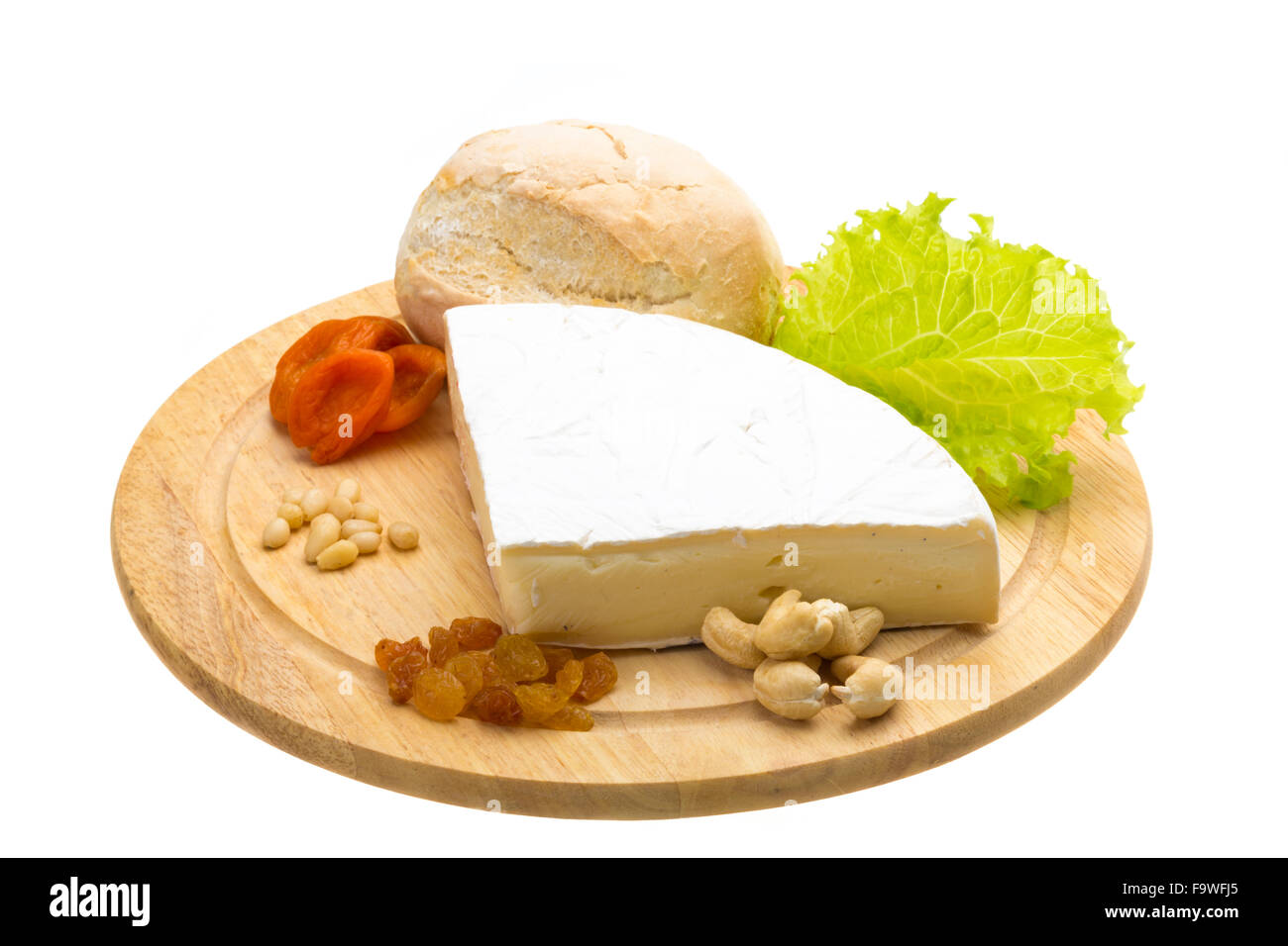 piece of Brie cheese Stock Photo - Alamy