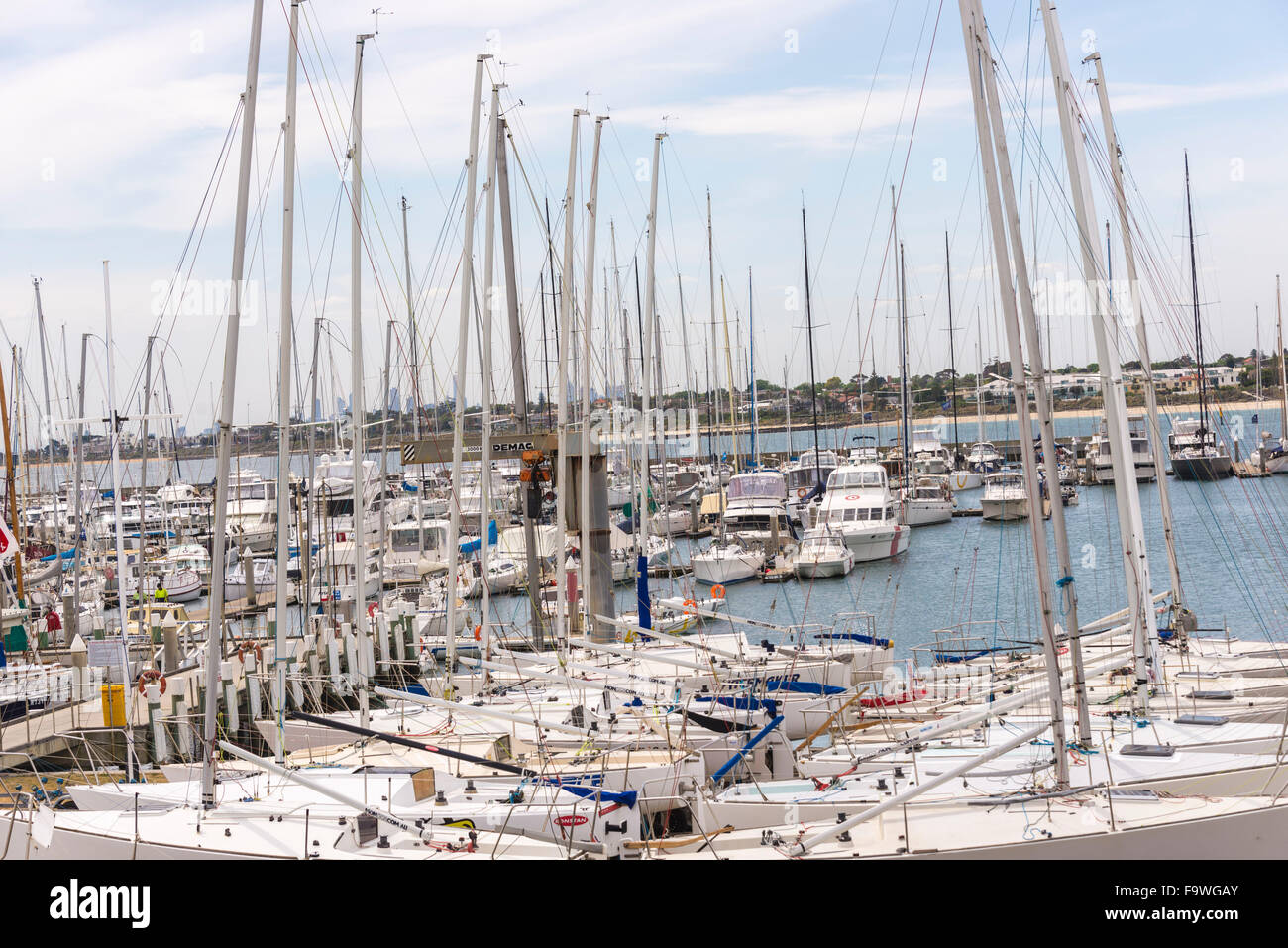 yachting marina sandringham victoria austraia Stock Photo - Alamy